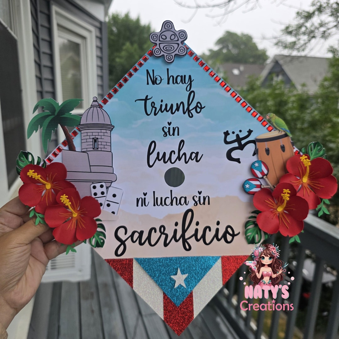 Puerto Rico Graduation Cap Topper - Etsy
