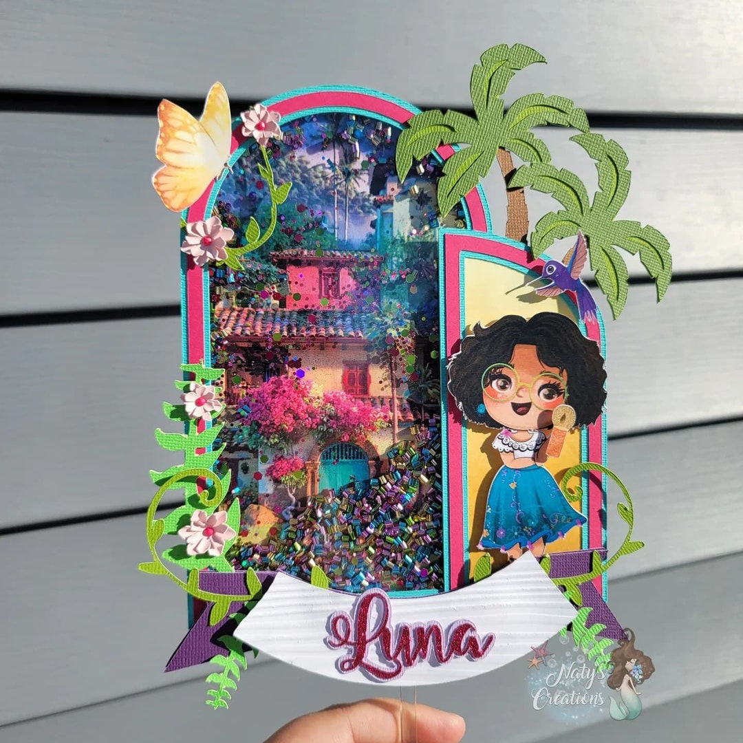 Shaker Cake Topper Template - Etsy