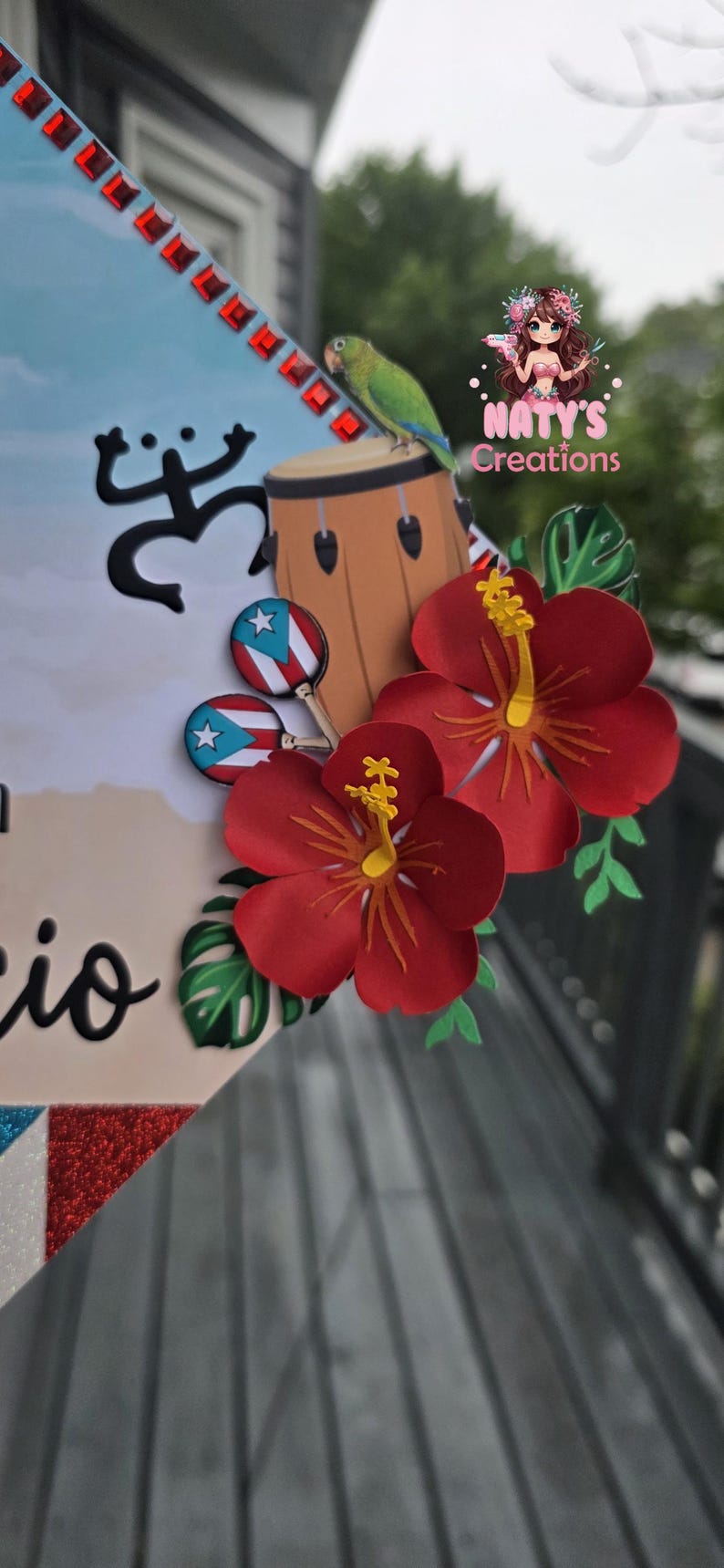 Puerto Rico Graduation Cap Topper - Etsy