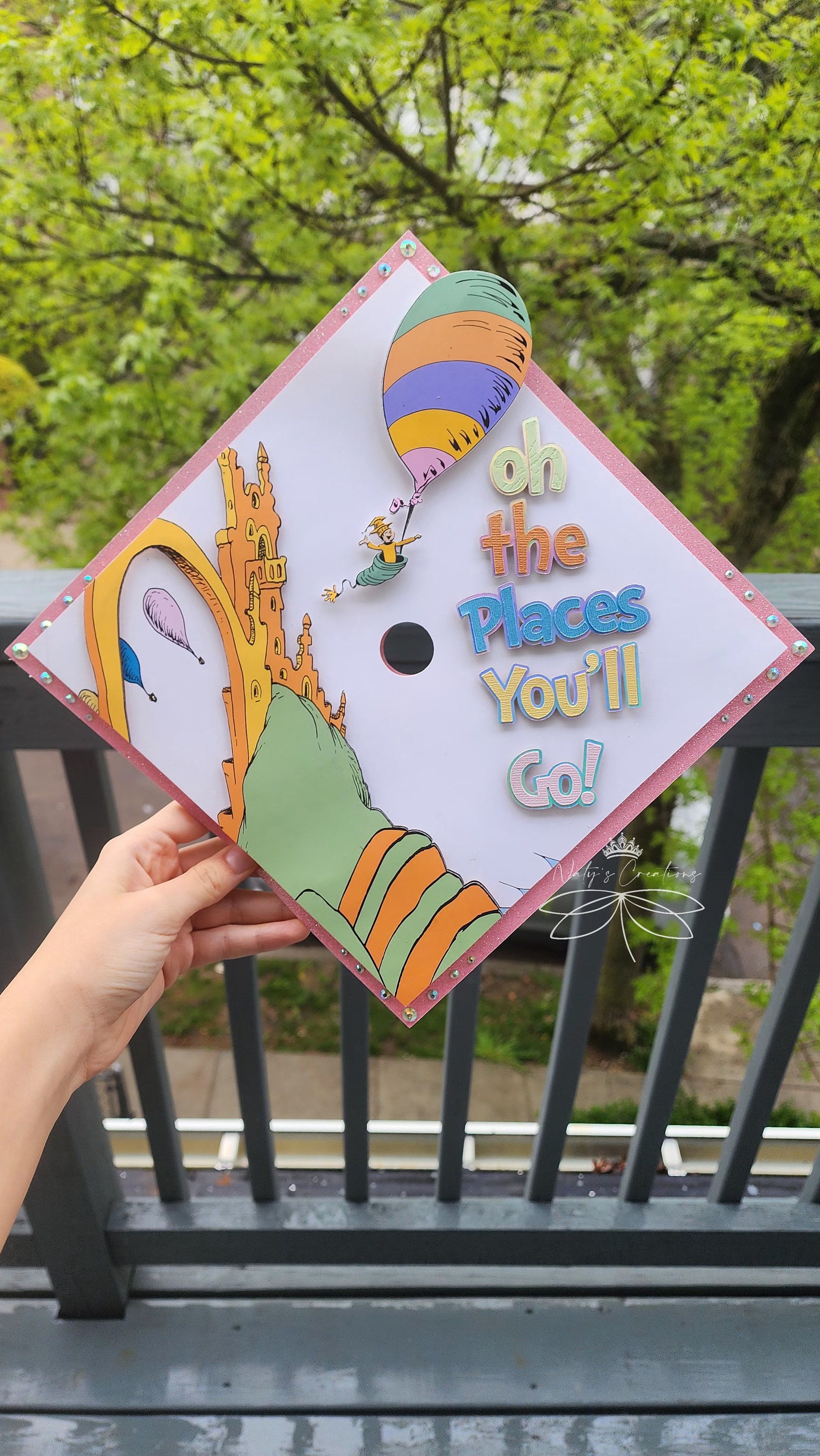 Graduation Cap Topper. Oh the Places. - Etsy