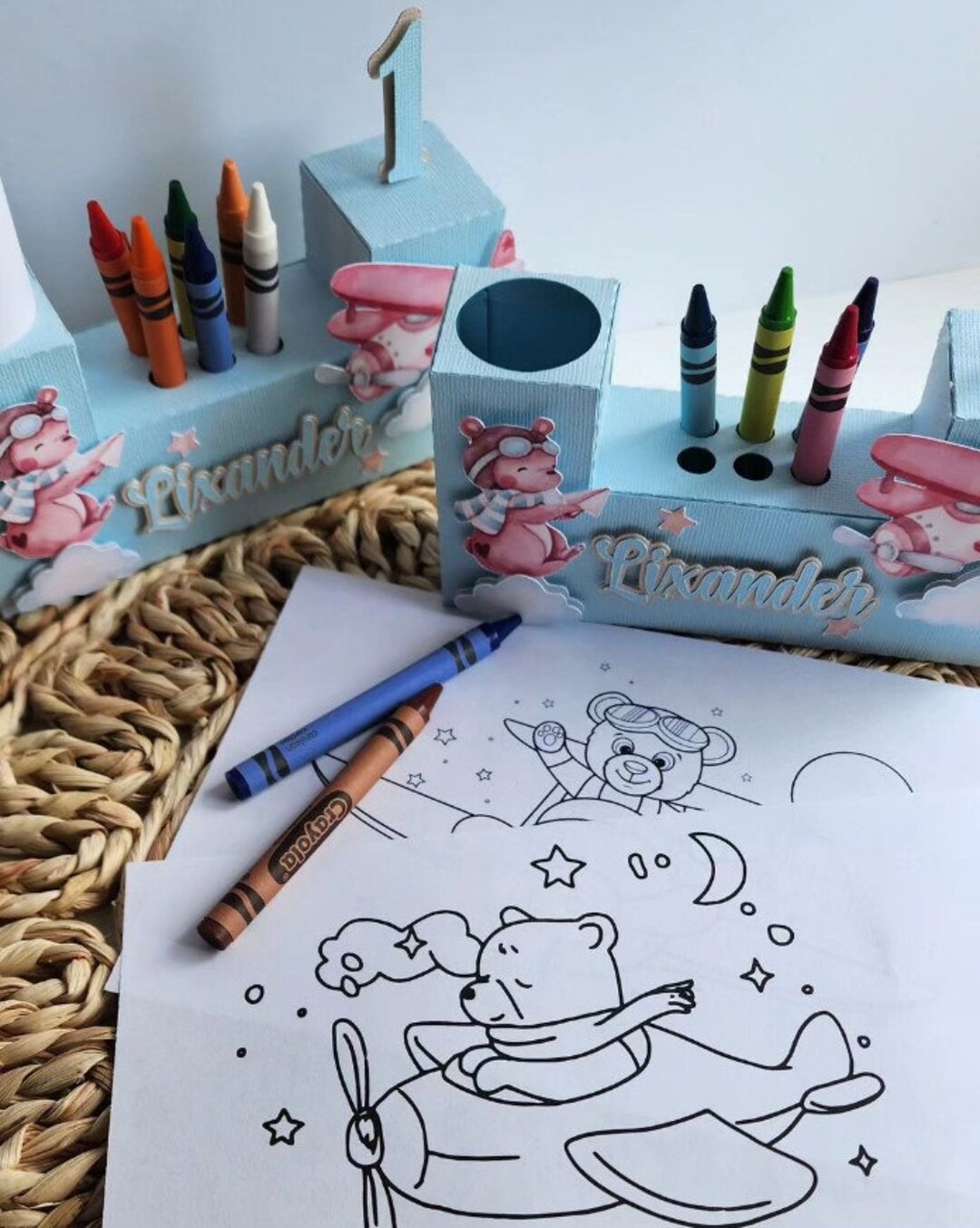 Coloring Activity Box SVG - Etsy