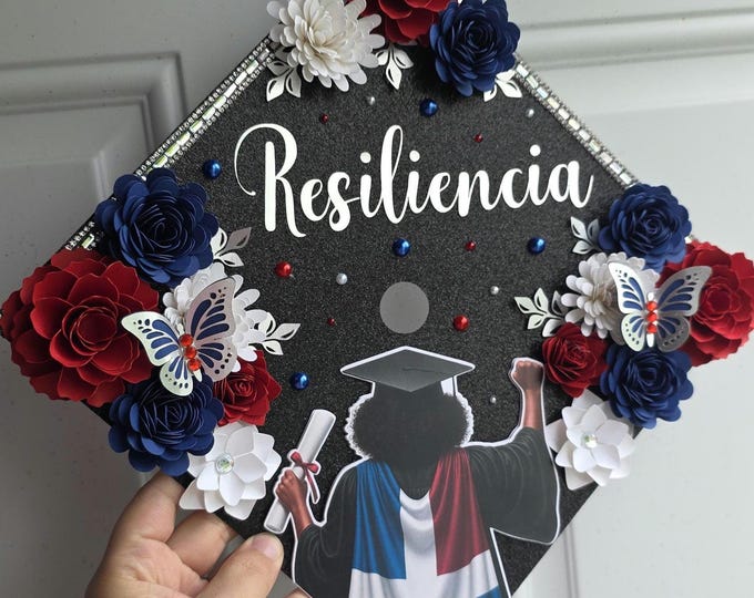 Floral Dominican Graduation Cap - Etsy