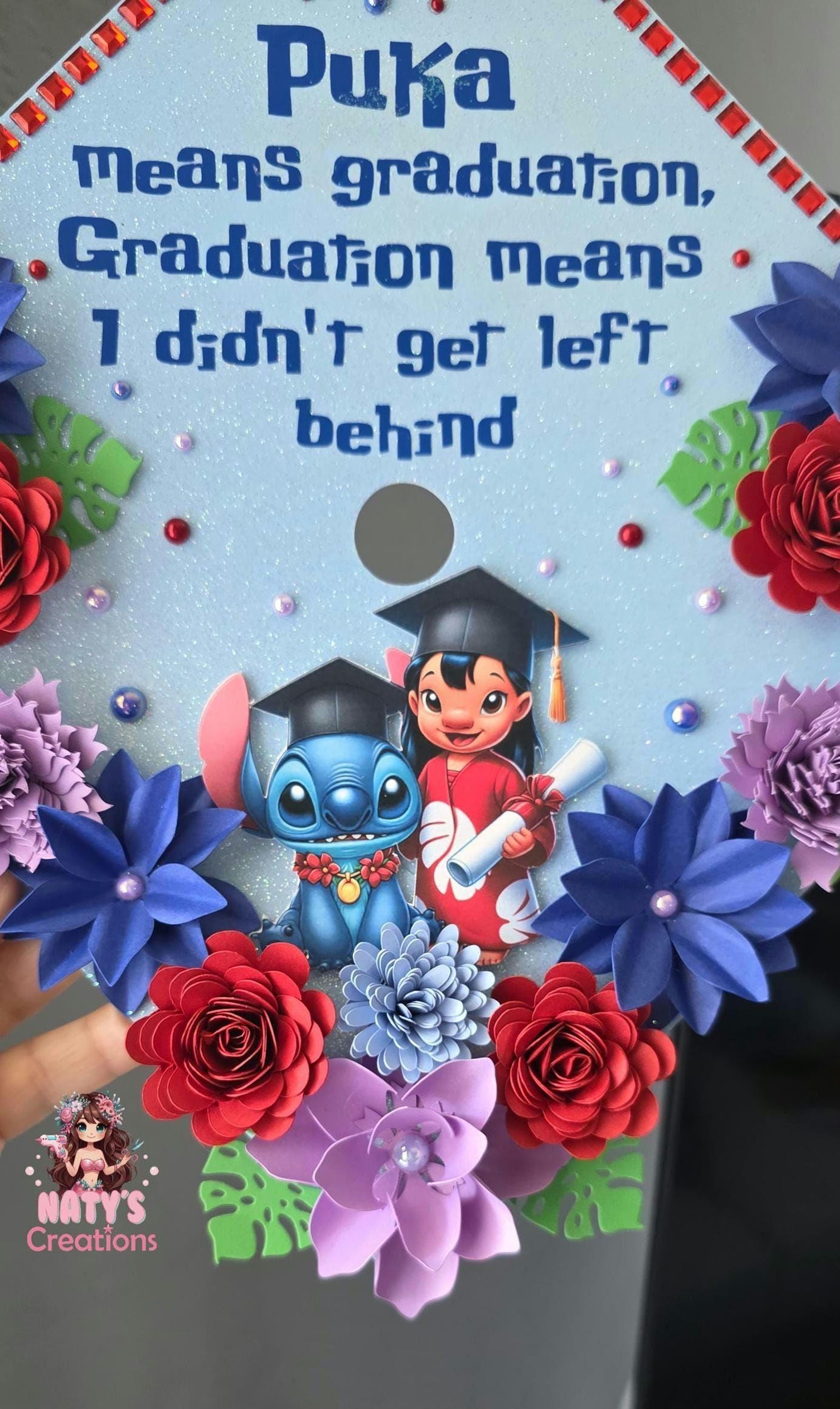 Blue Alien and Girl Graduation Cap Topper - Etsy