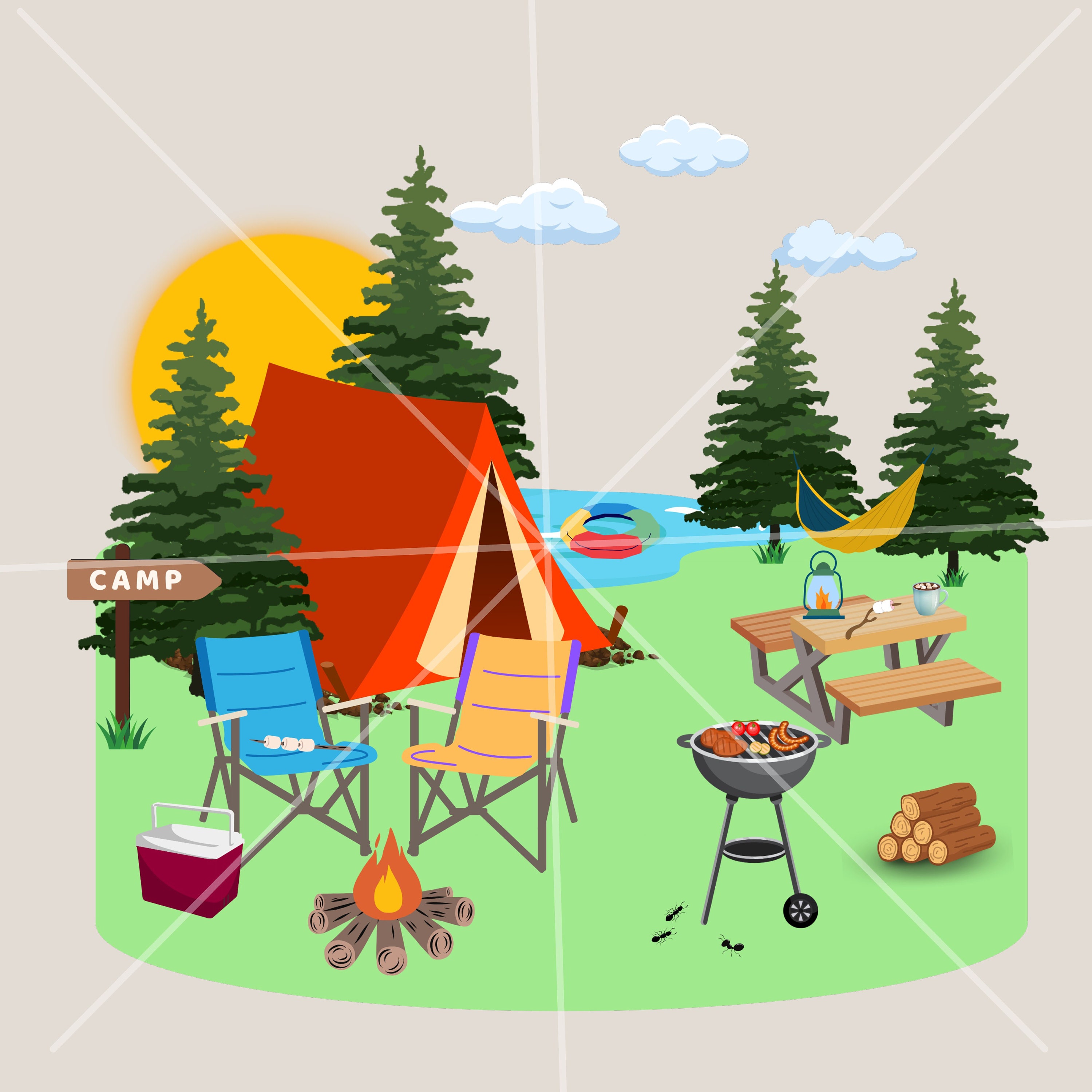 Camping PNG - Etsy