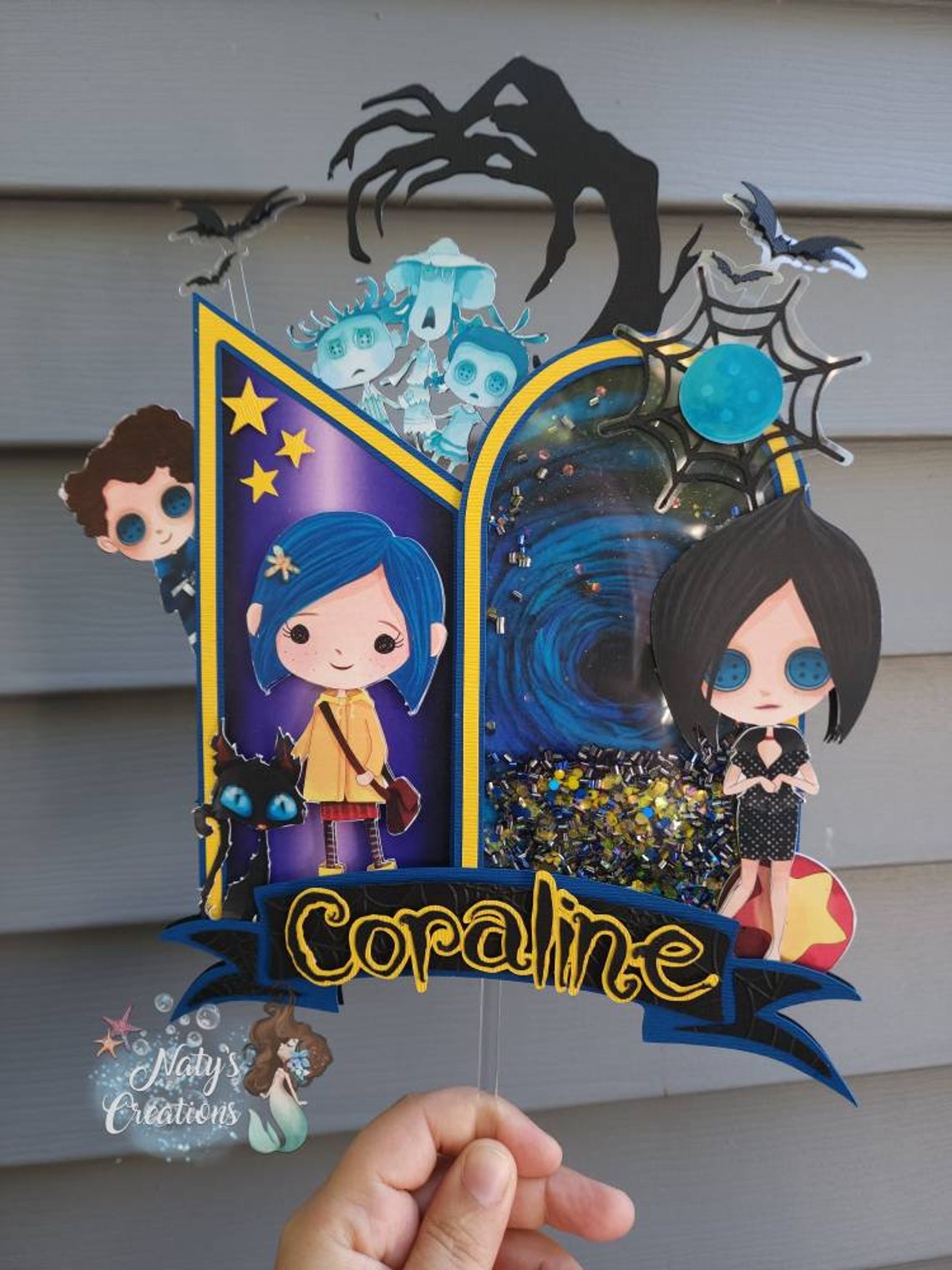 Shaker Cake Topper Template - Etsy