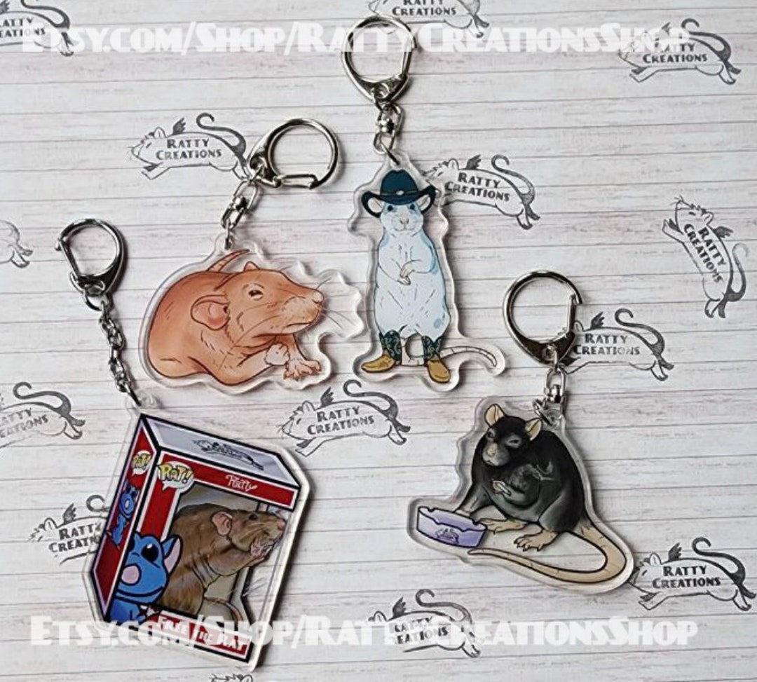 Rat Meme Acrylic Charm Keychains Series 2 - Etsy