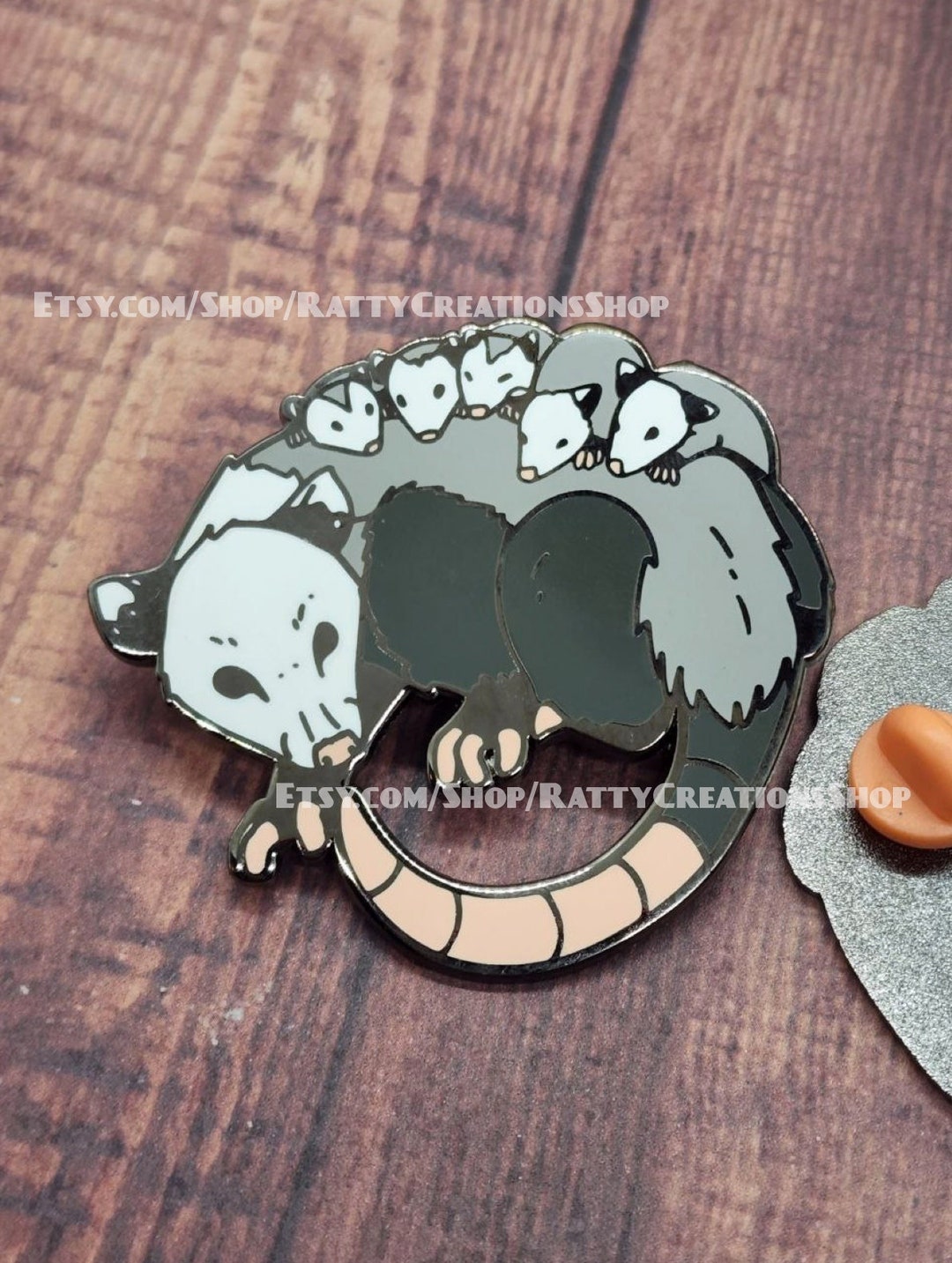 Mama Opossum Hard Enamel Pin 2inch - Etsy