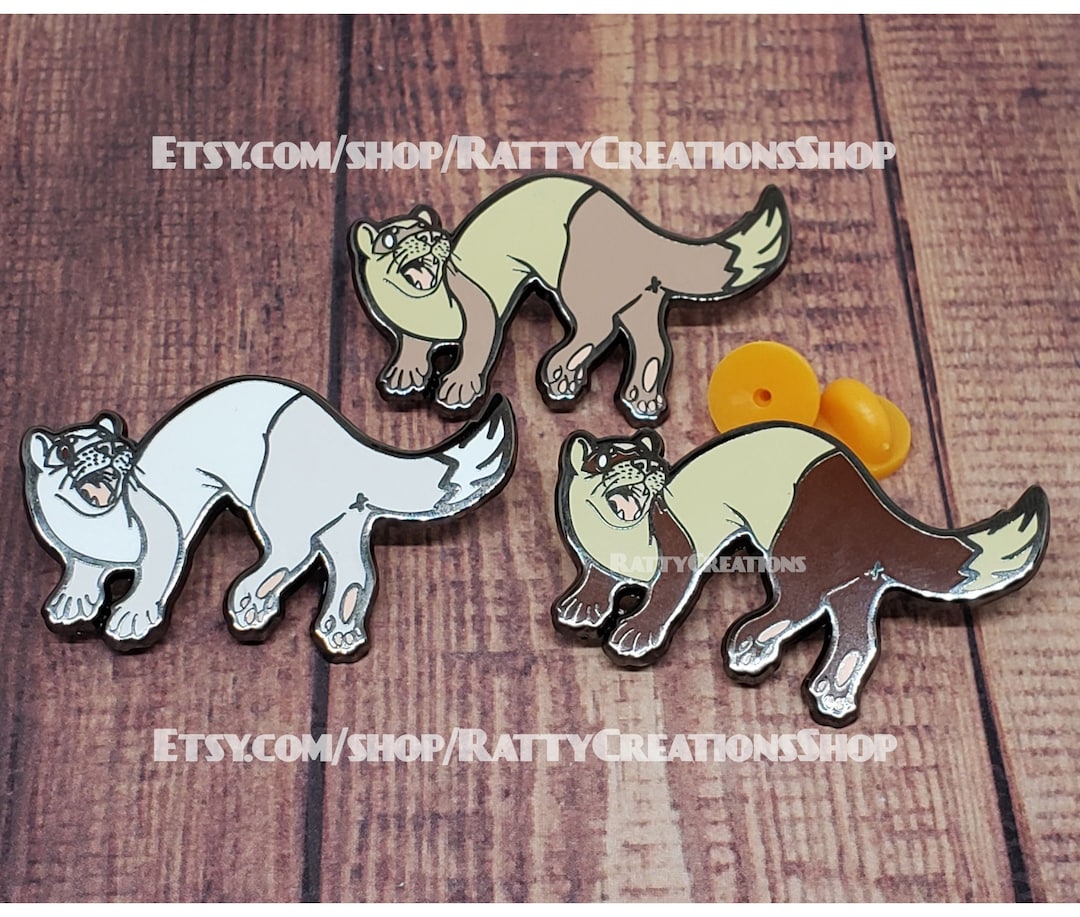 Ferret Hop Hard Enamel Pin - Etsy