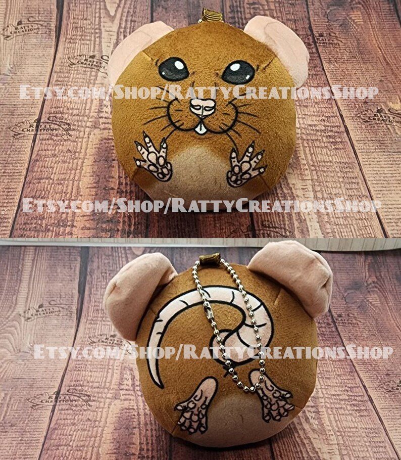 Rat Squishy Minky / Omanjuu Plush Toy Keychains Blue Gray - Etsy