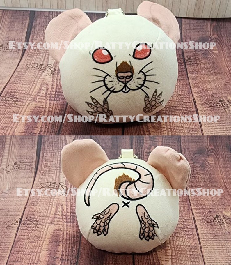 Rat Squishy Minky / Omanjuu Plush Toy Keychains Blue Gray - Etsy