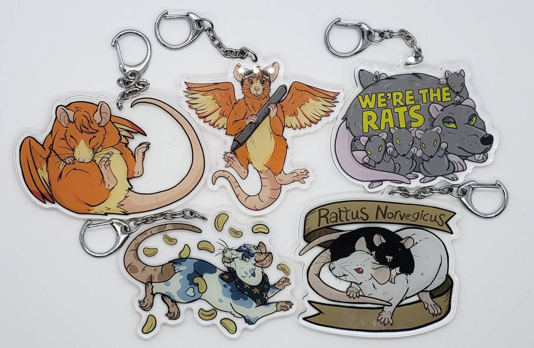 Retiering/discontinued RATS 3in Acrylic Keychain Charms Last Chance - Etsy
