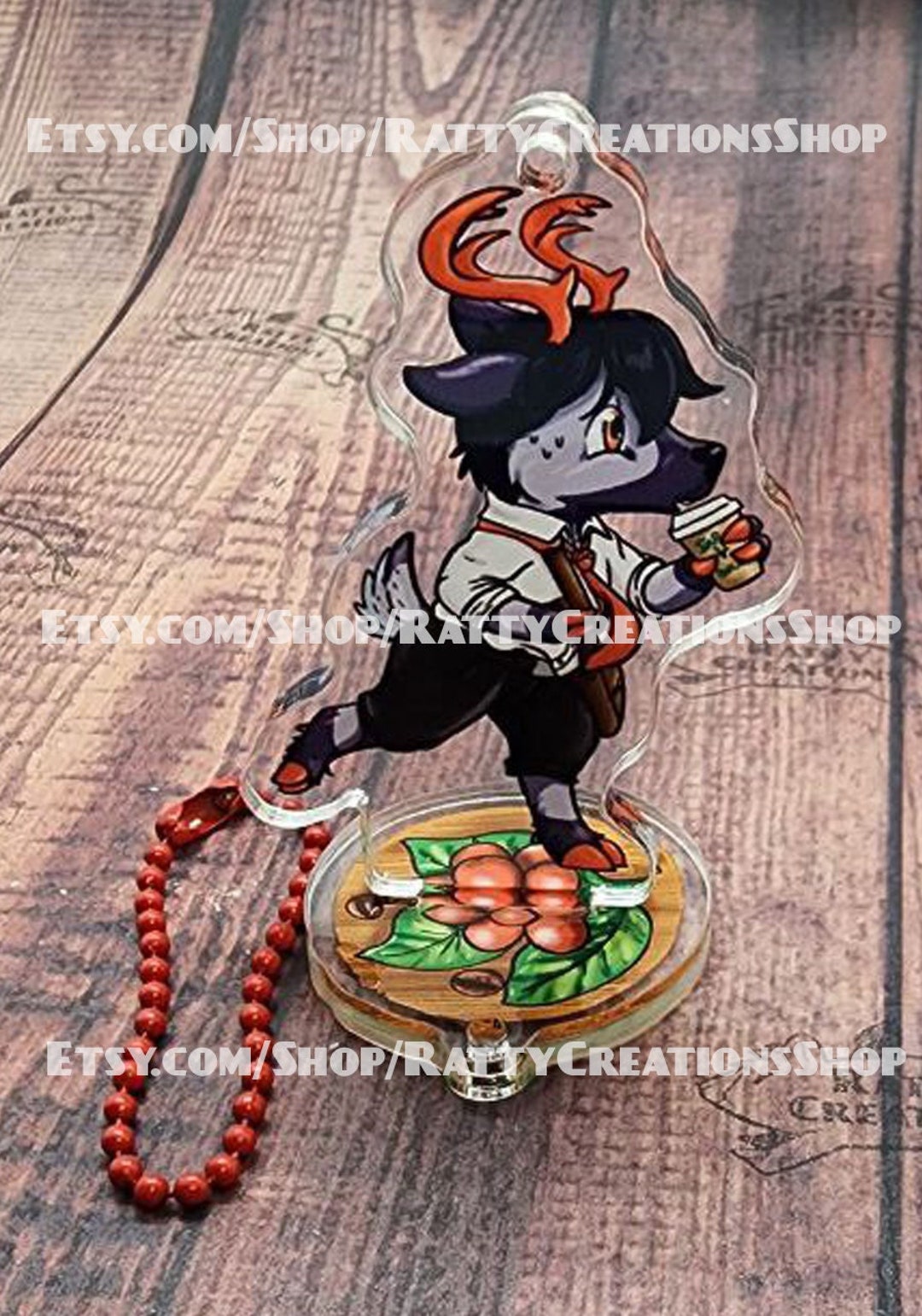 Asher Stag Deer Furry Mini Acrylic Standee Keychain - Etsy