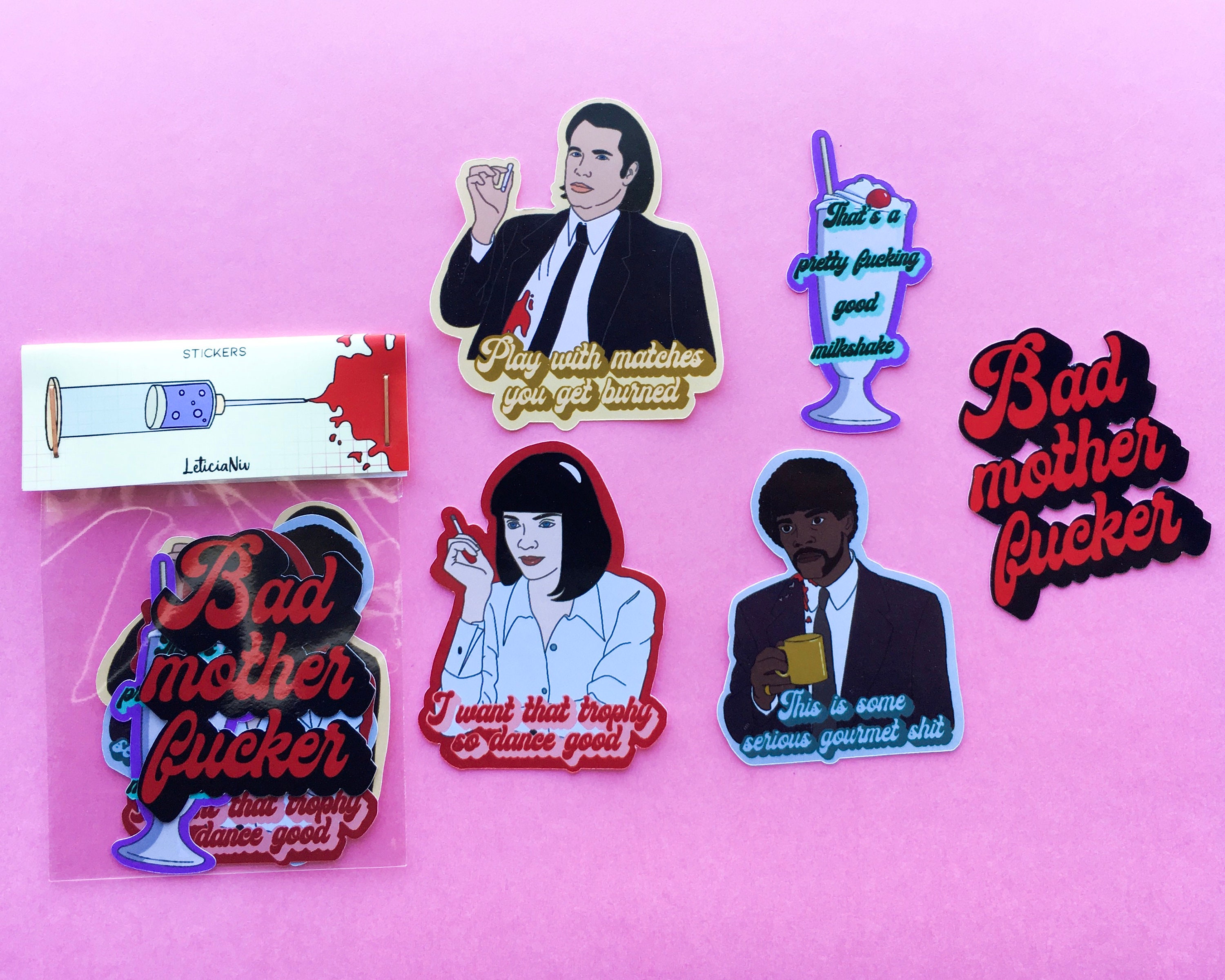 Sticker Pack Pulp Fiction | Etsy