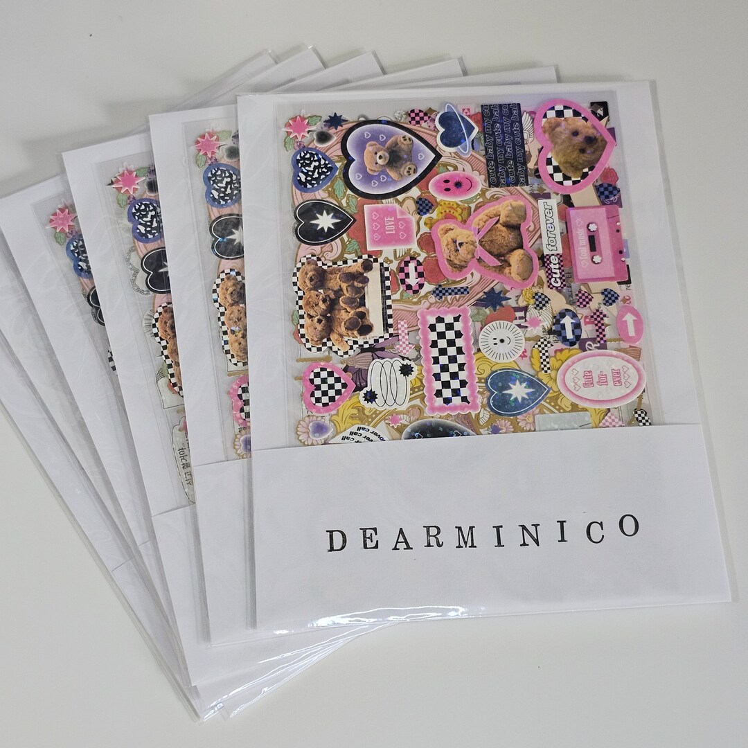 Cute Korean Deco Stickers Deco Toploader Stickers for Kpop Photocards ...