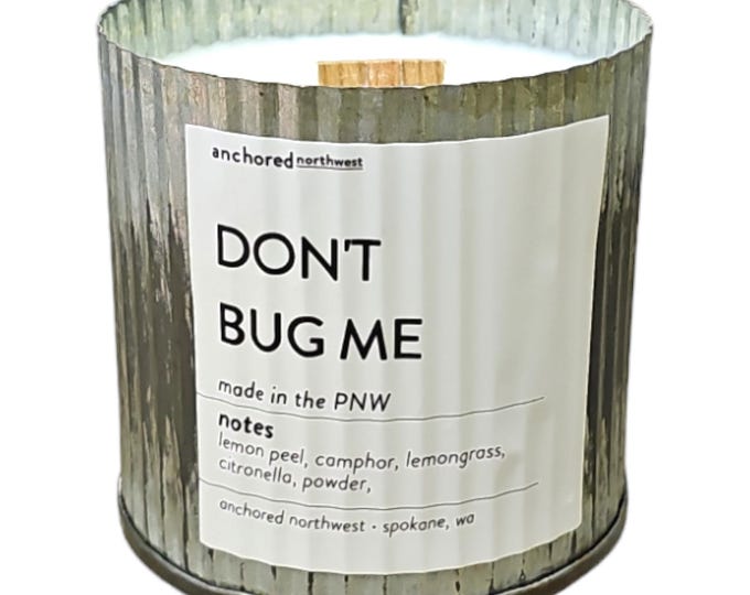Citronella Candle | Wood Wick Candle | Bug Candle | Mosquito Candle ...