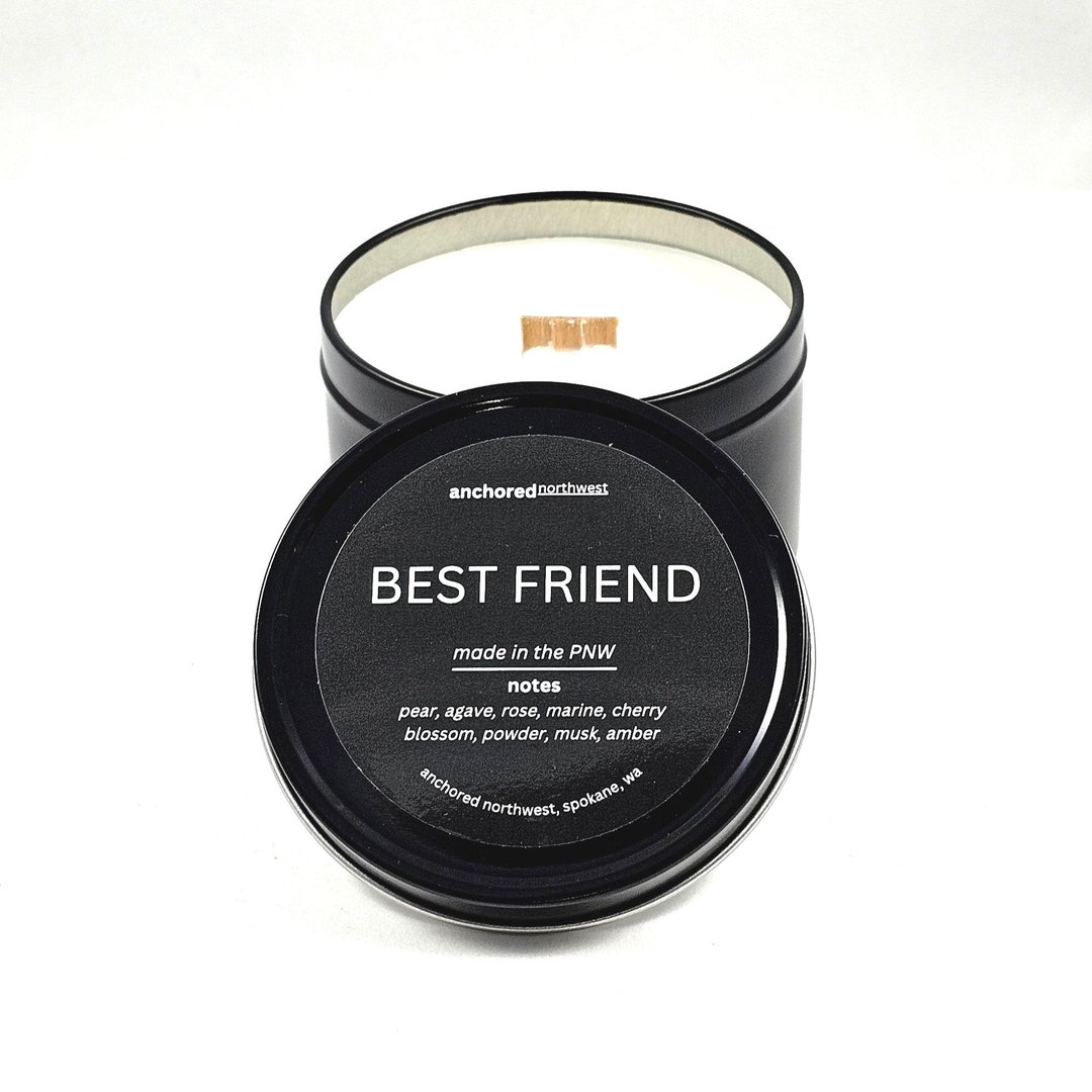 Best Friend Wood Wick Candle | Friendship Gift | Girlfriend Gift Ideas ...