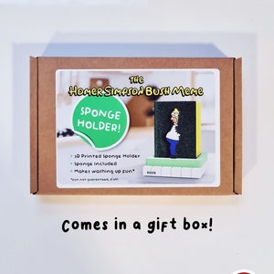 Homer Simpson Sponge Holder - the Simpsons Bush Meme Gift - High ...
