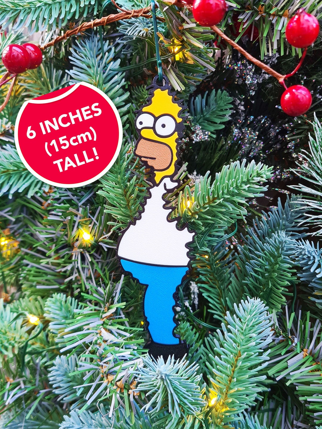 Homer Simpson Hanging Christmas Tree Decoration - the Simpsons Bush ...