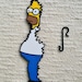 Homer Simpson Hanging Christmas Tree Decoration - the Simpsons Bush ...