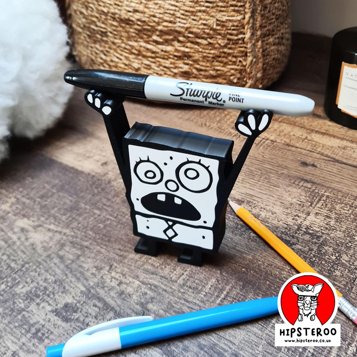 Doodlebob Pen Pencil Holder - Sponge Bob Home Decor - High Quality 3D ...