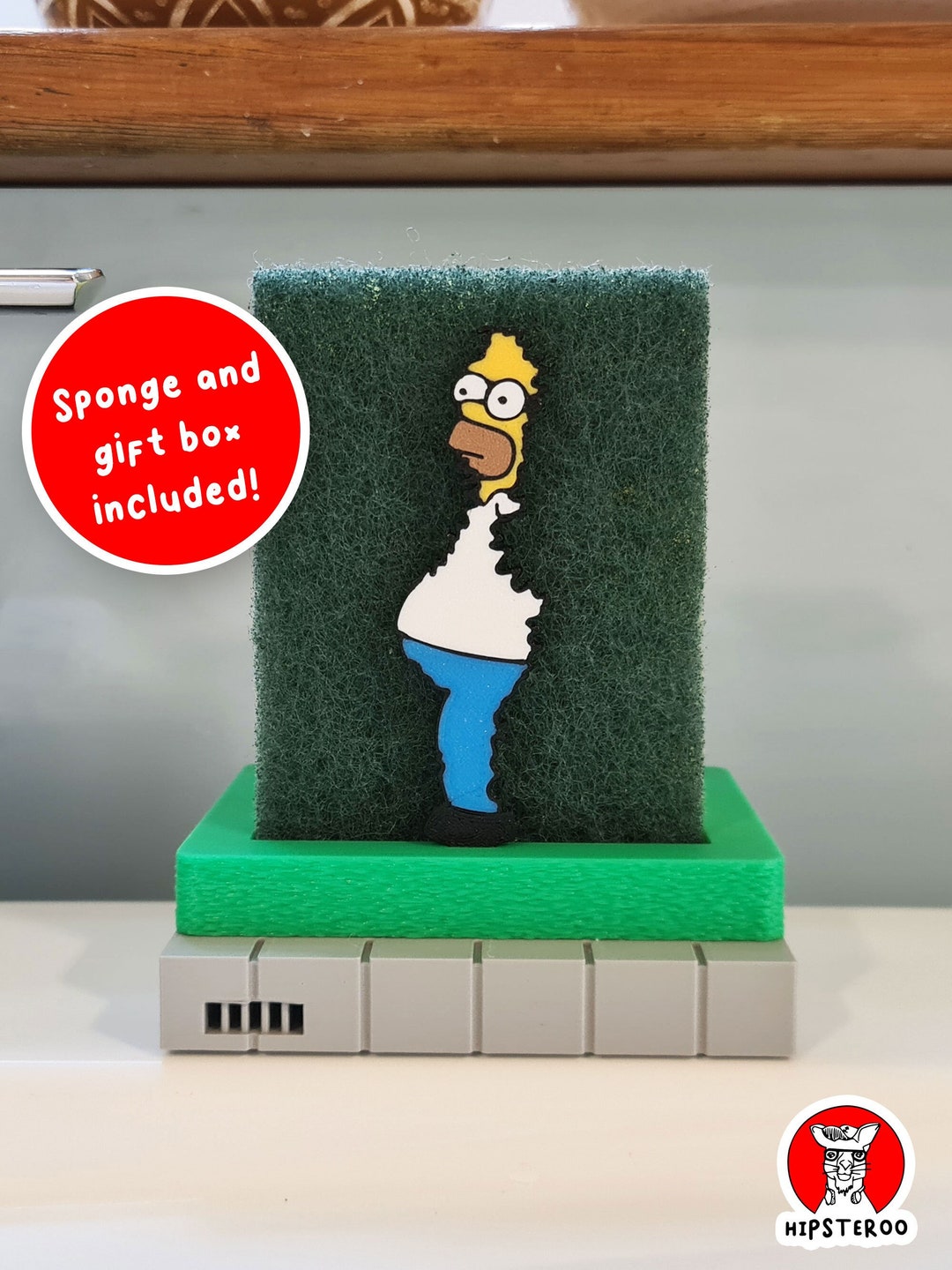 Homer Simpson Sponge Holder - the Simpsons Bush Meme Gift - High ...