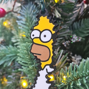 Homer Simpson Hanging Christmas Tree Decoration - the Simpsons Bush ...