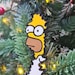 Homer Simpson Hanging Christmas Tree Decoration - the Simpsons Bush ...