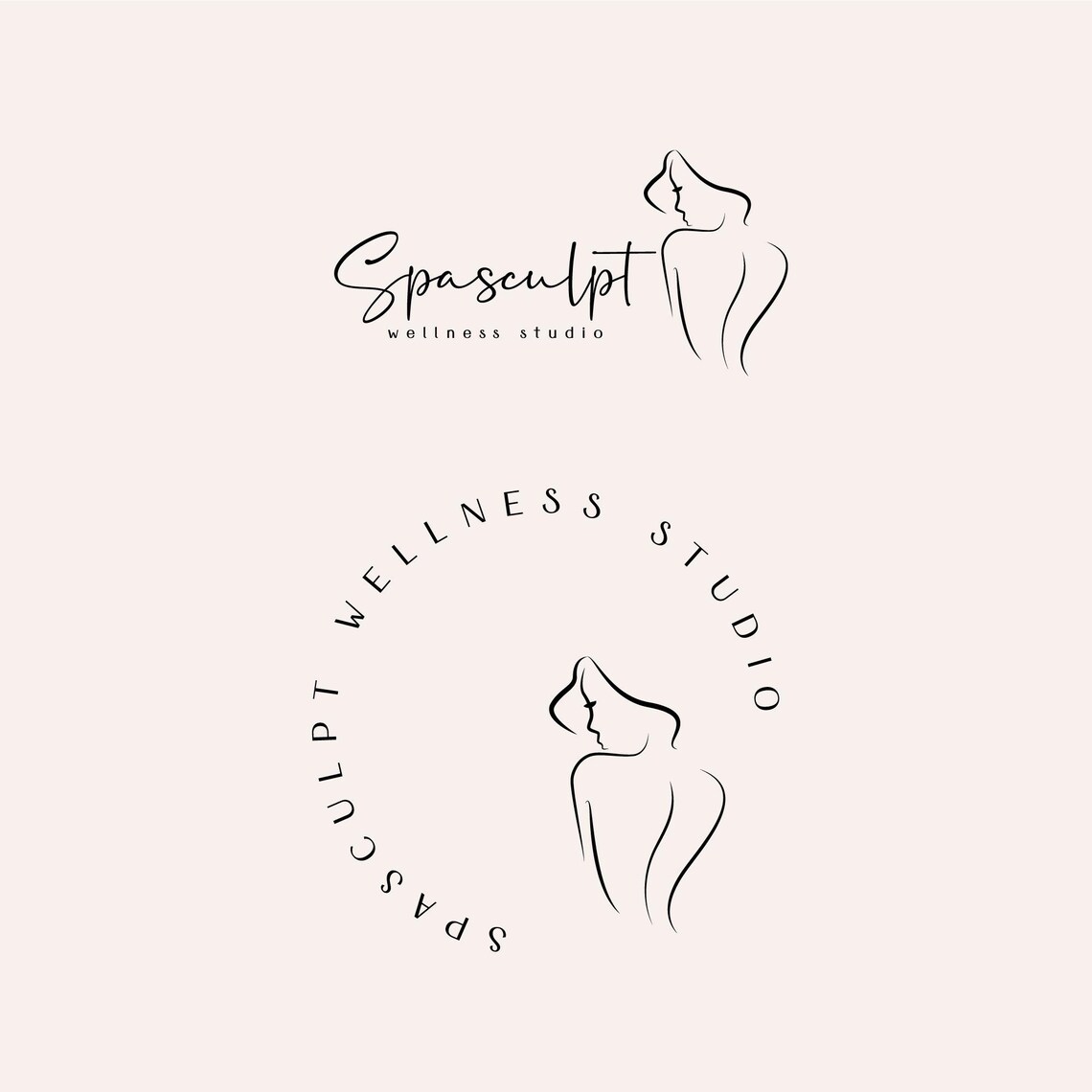 Premade Minimalist Luxury Logo for Body Sculpting, Spa, Beauty Studio ...