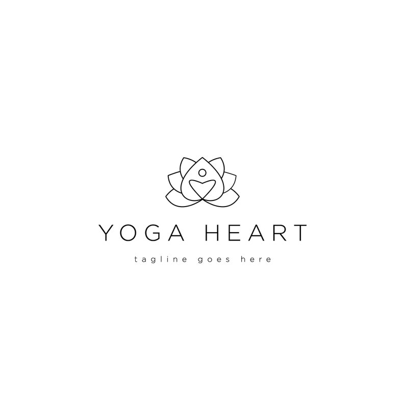 Premade Minimalist Luxury Logo for a Yoga Studio, Life Coach, Blog - Etsy