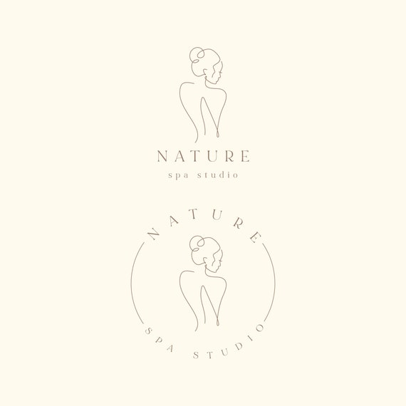 Premade Minimalist Luxury Logo for Skincare Spa Beauty | Etsy