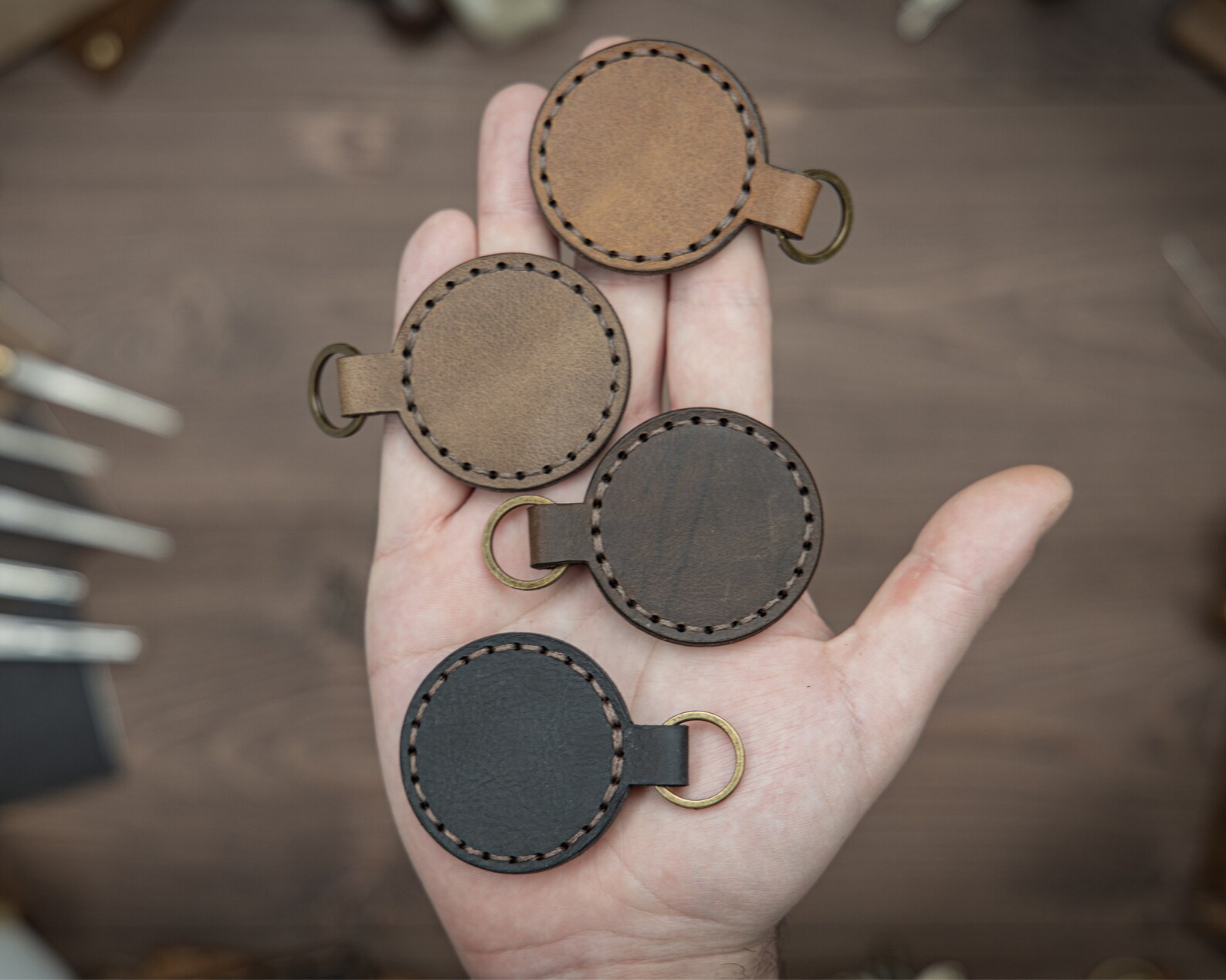 Personalized Leather Keychain Custom Engraved Key Chain Gifts - Etsy