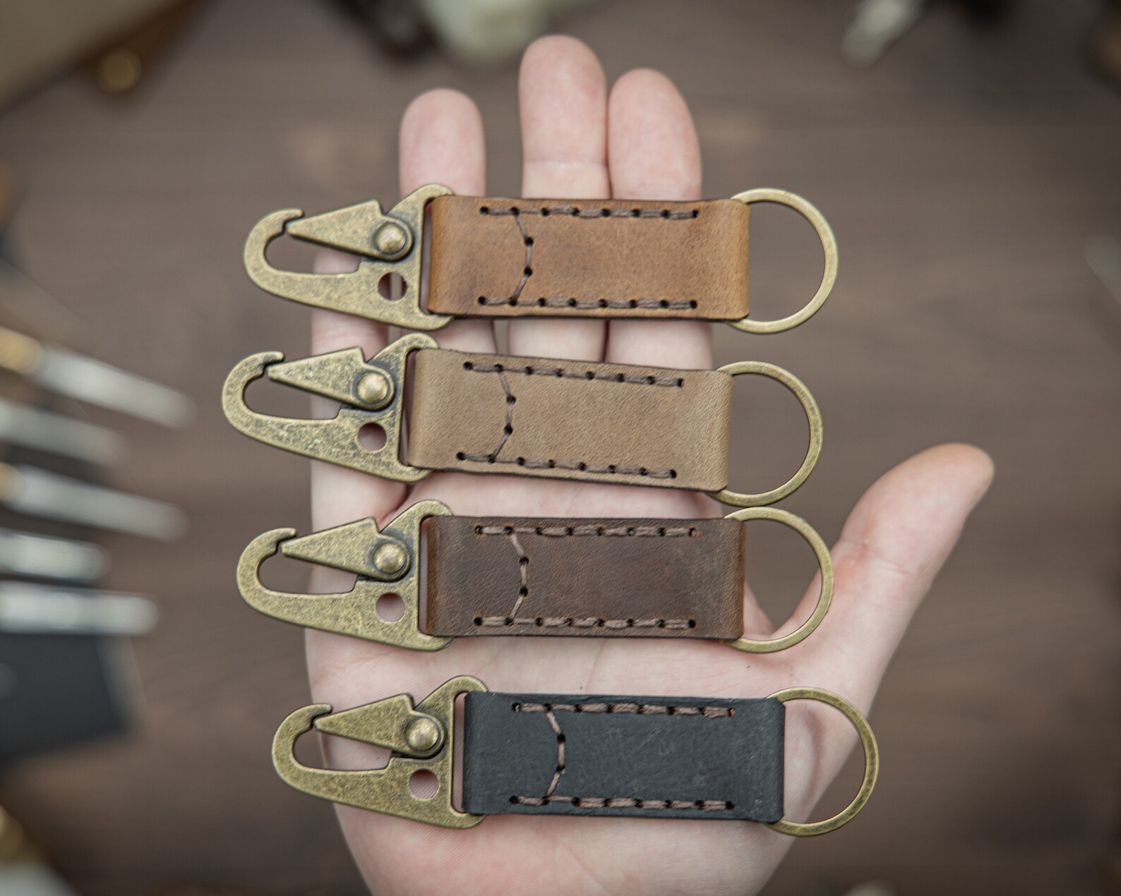 Personalized Leather Keychain Custom Engraved Key Chain Gifts | Etsy