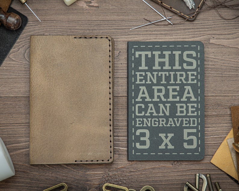 Personalized Leather Journal: Refillable Moleskine Notebook, Custom ...
