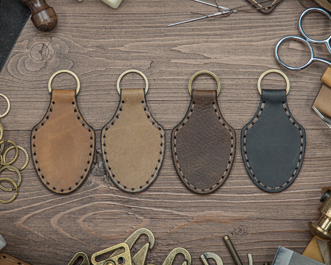 Personalized Leather Keychain: Custom Engraved Shield Key Fob - Etsy