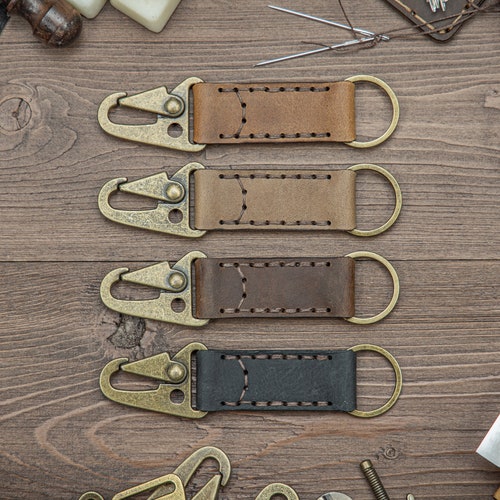 Personalized Leather Keychain Custom Engraved Key Chain Gifts | Etsy