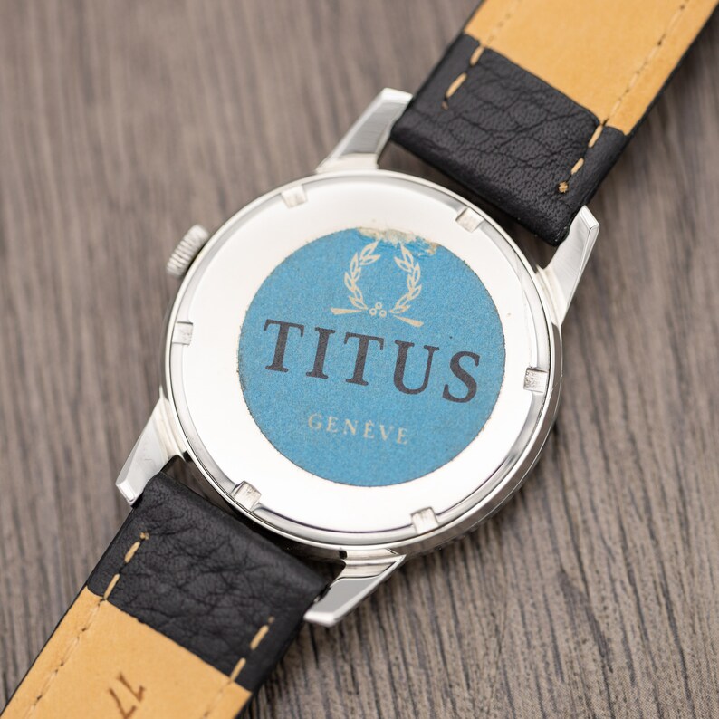 Titus Pentastar Vintage Swiss Made Men's Dress Watch - Etsy