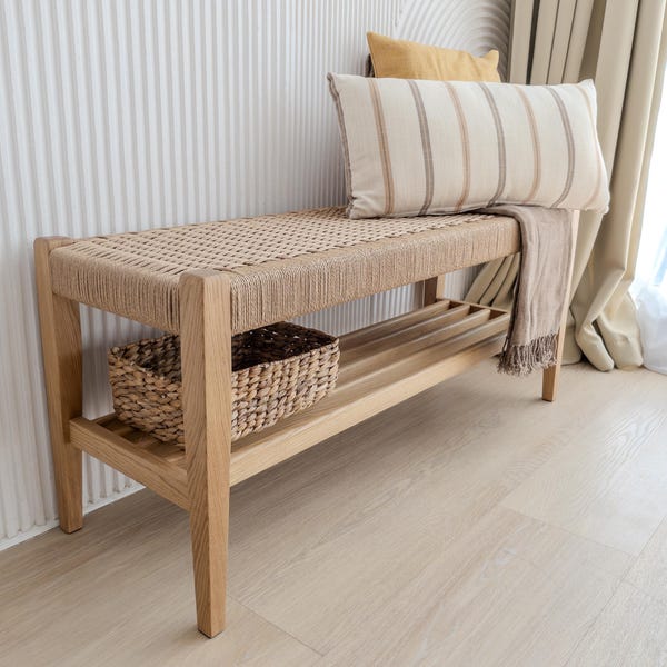 Mcm Entryway Bench - Etsy