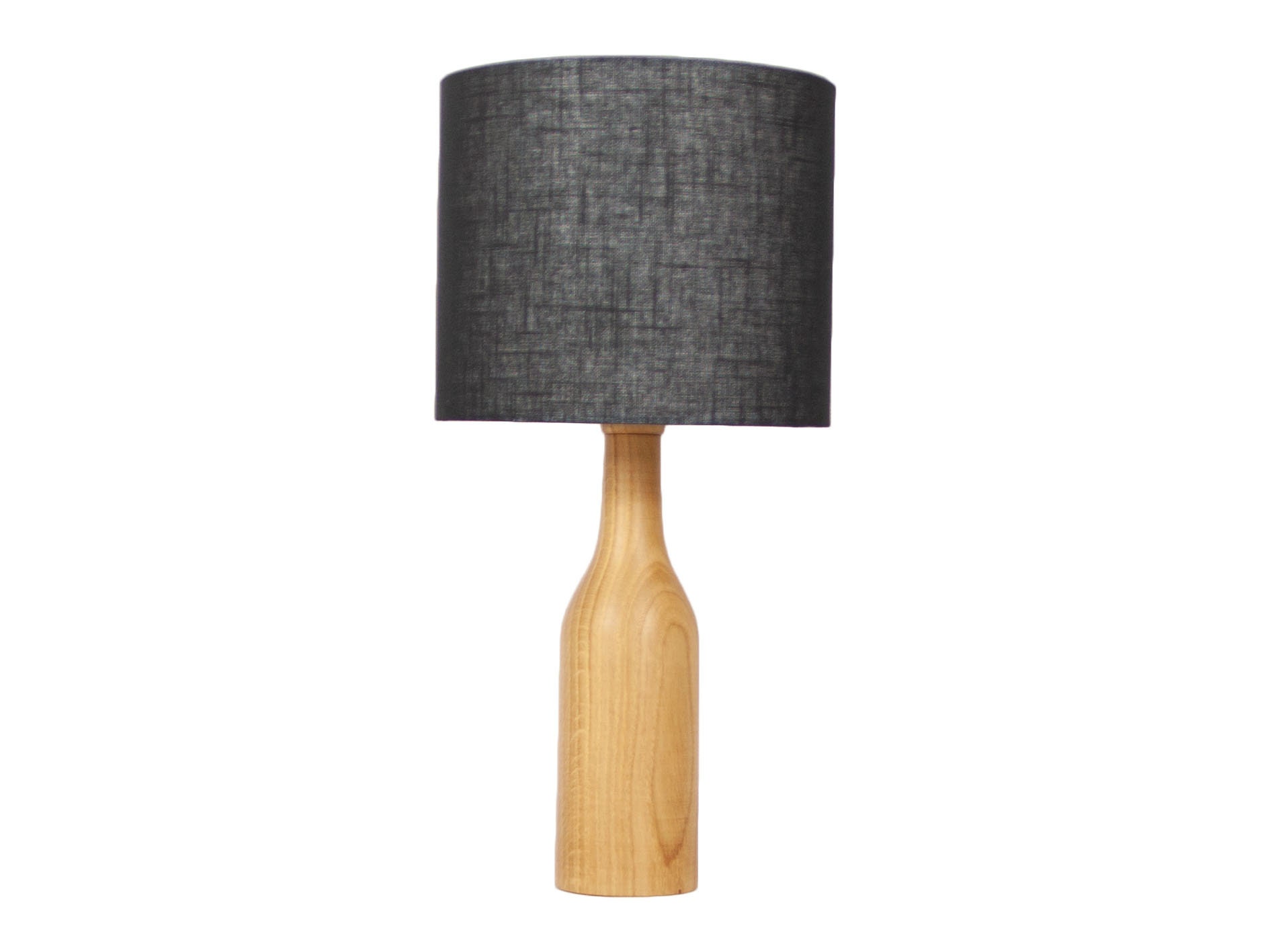 Hand Turned Oak Table Lamp / Wooden Lamp/ Mid Cantury Modern | Etsy