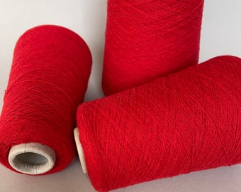 Red Worsted Weight Cashmere Yarn Christmas Red Cardiff - Etsy