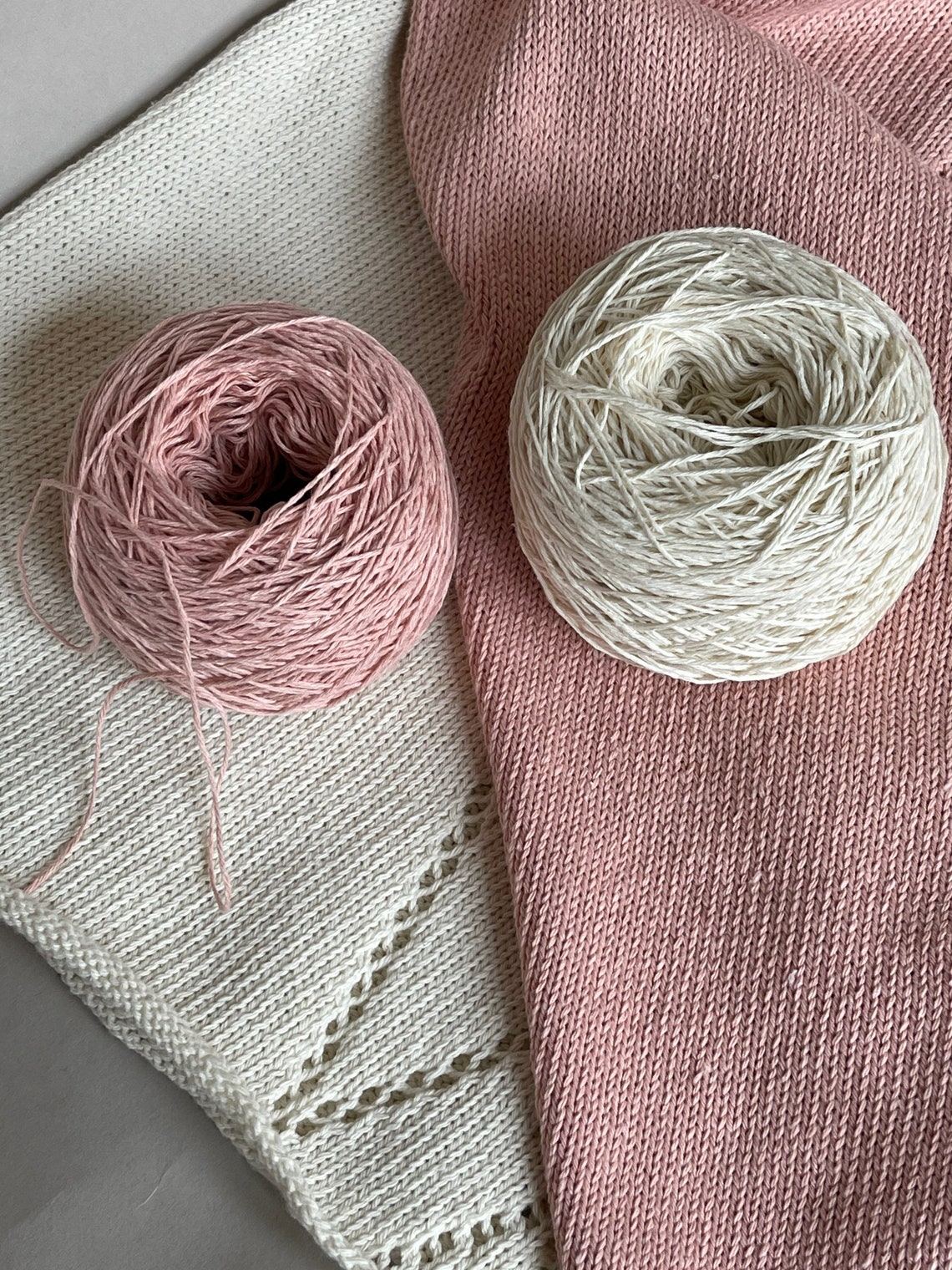 100% cotton yarn hand knittin Italian yarn set of 2 colors | Etsy