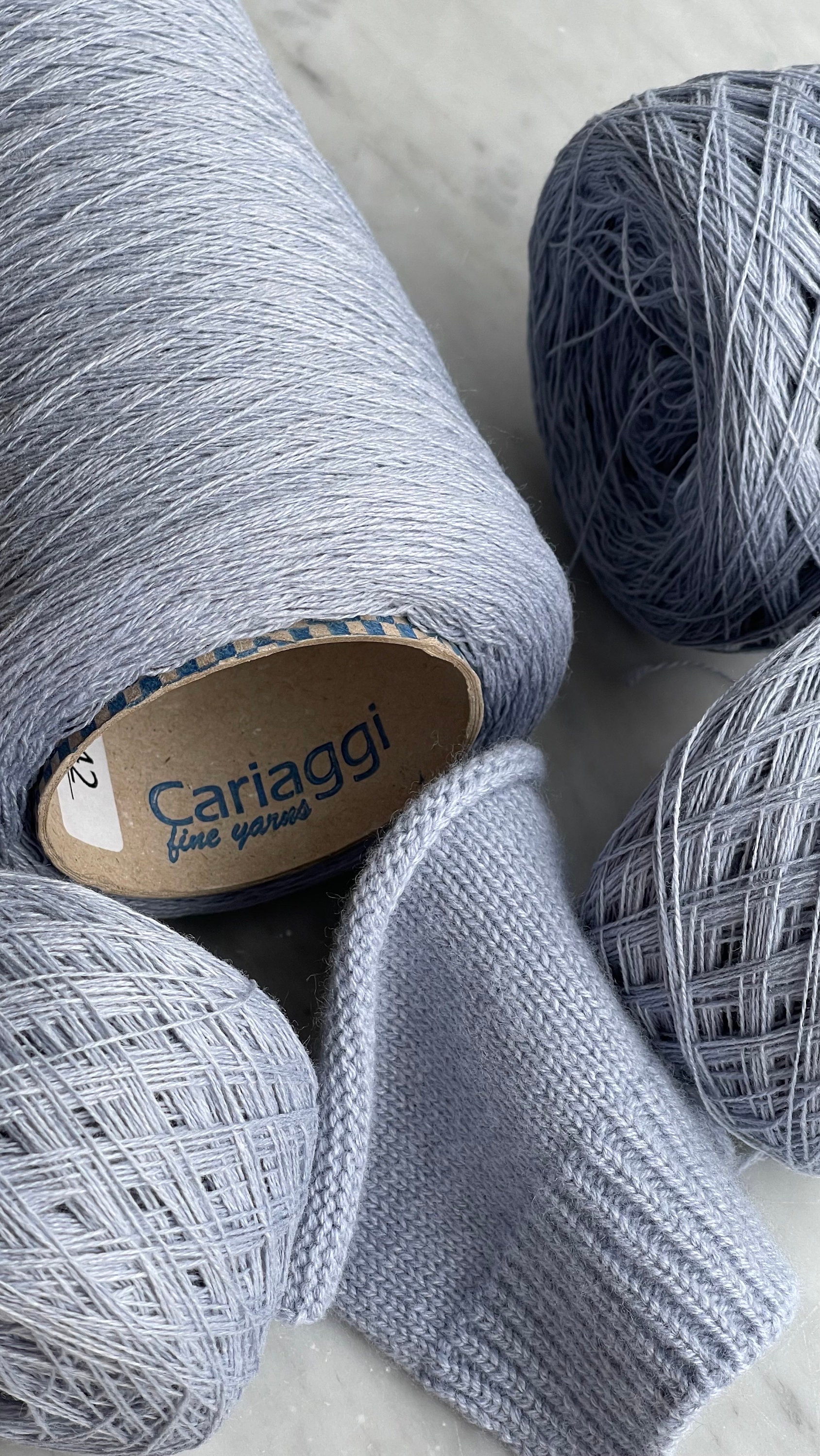 Cashmere Silk and Merino Wool Blend Yarn Nn 2/28 Brand Cariaggi Total ...