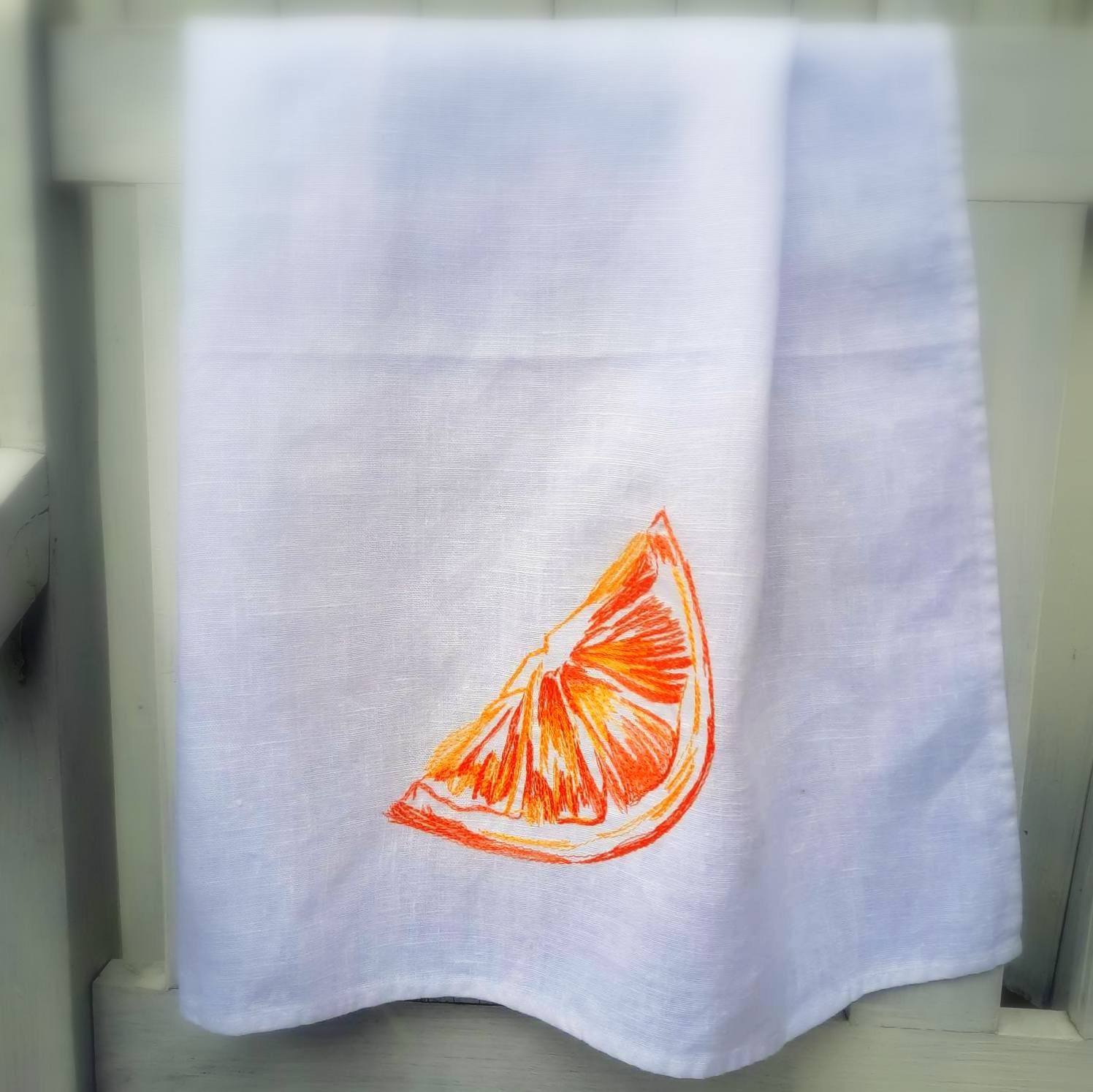 Orange Slice Machine Embroidery Design-2 SIZES Sketch Machine | Etsy