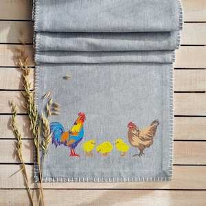 Chicken Farm Machine Embroidery Design 5 Sizes, Rooster Hen and Chicks ...