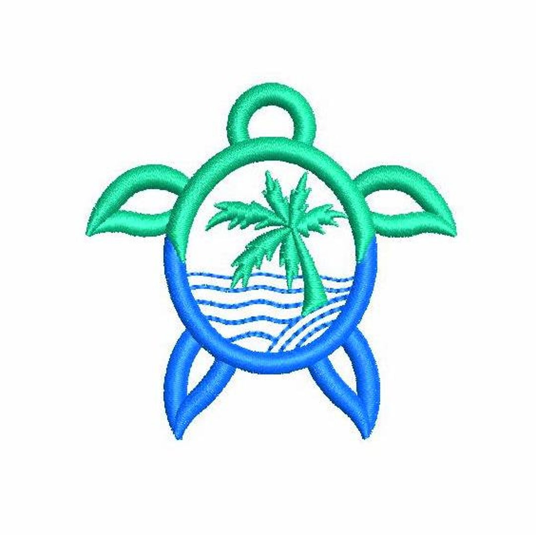 Turtle Machine Embroidery Design - 3 SIZES, Sketch Machine Embroidery ...