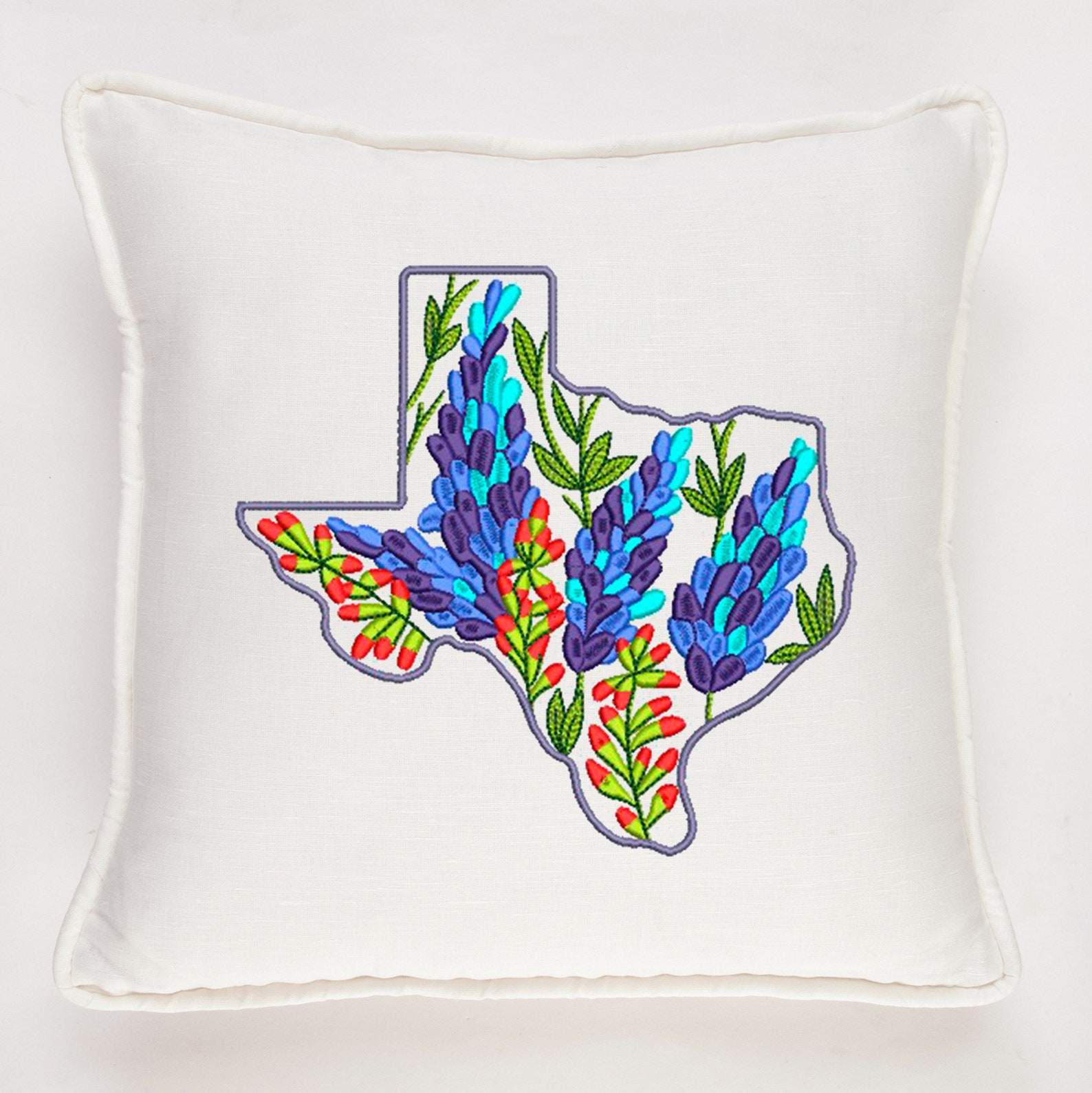 Texas State Machine Embroidery Design 4 SIZES Bluebonnet - Etsy