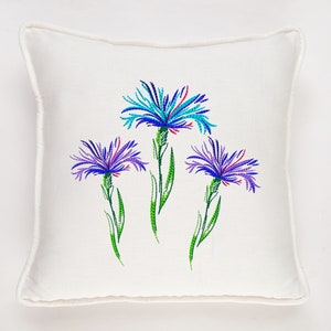 Cornflower Machine Embroidery Design 2 SIZES, Digital Machine ...
