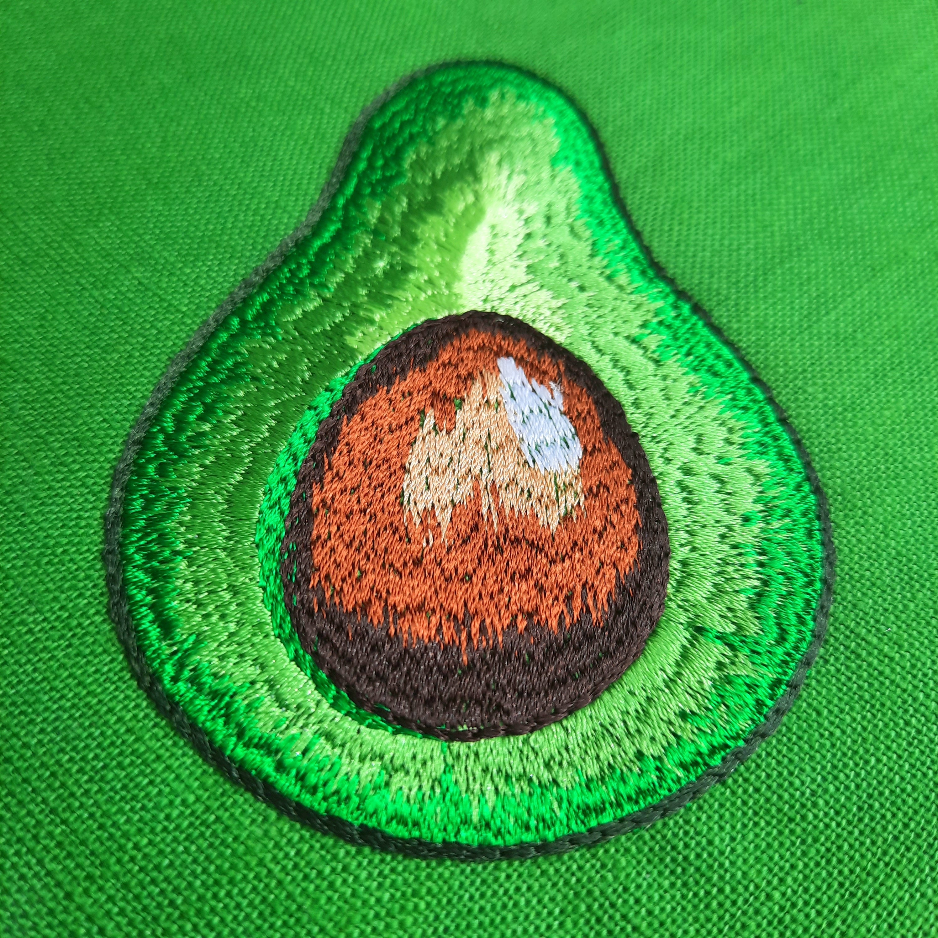 Avocado Machine Embroidery Design 3 SIZES, Sketch Machine Embroidery ...