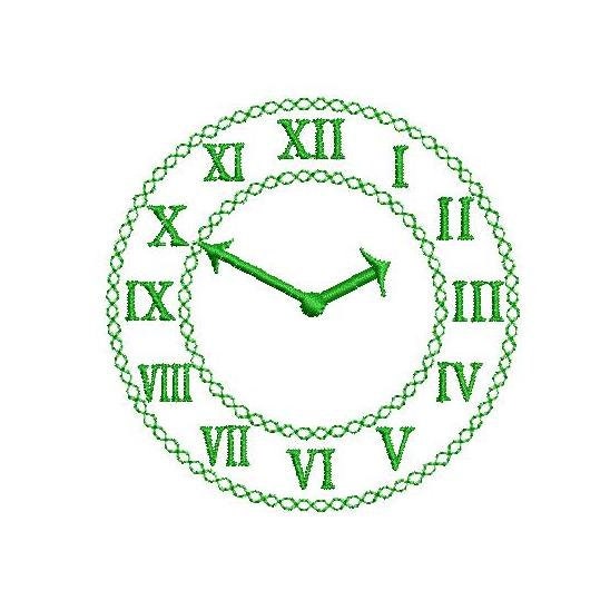 Clock Face Machine Embroidery Design Sketch Machine | Etsy
