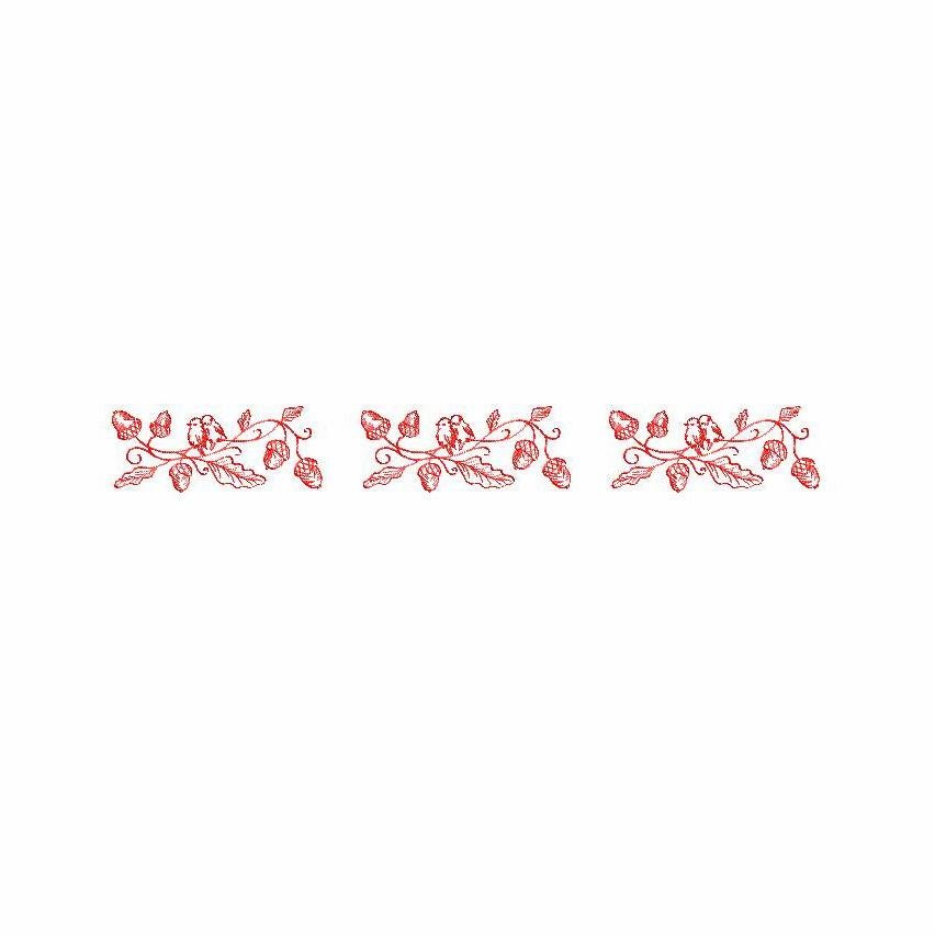 Autumn Border Machine Embroidery Design 4 SIZES Sketch - Etsy