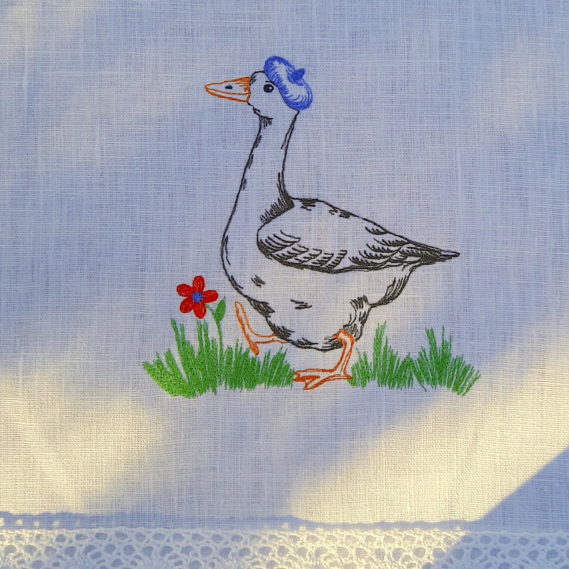Goose Machine Embroidery Design 2 Sizes Sketch Machine | Etsy